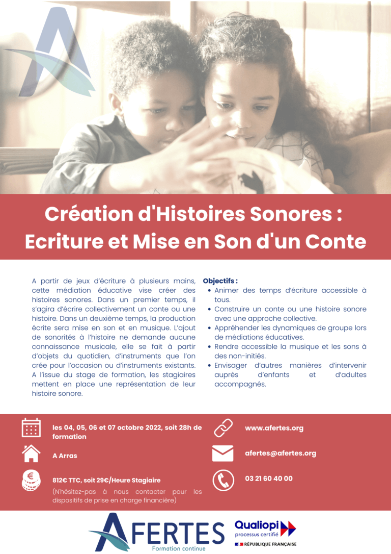 Formation Continue : Création d'Histoires Sonores - AFERTES