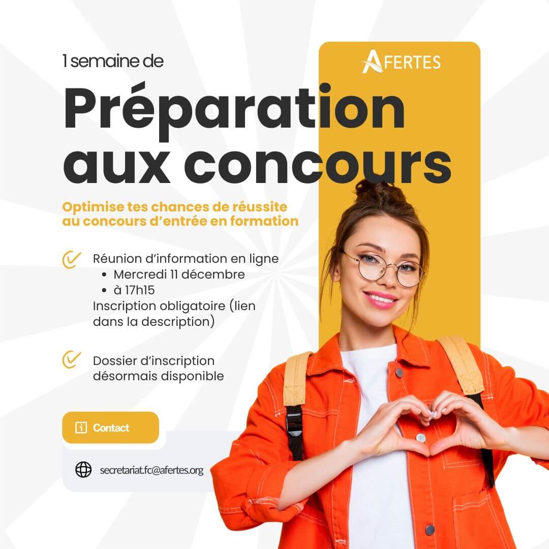 Réunion d'information : préparation aux concours d'entrée en formation ...